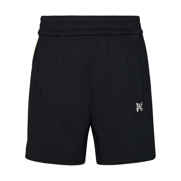 Palm Angels | Shorts | Palm Angels Black Polyester Track Bermuda Shorts ...